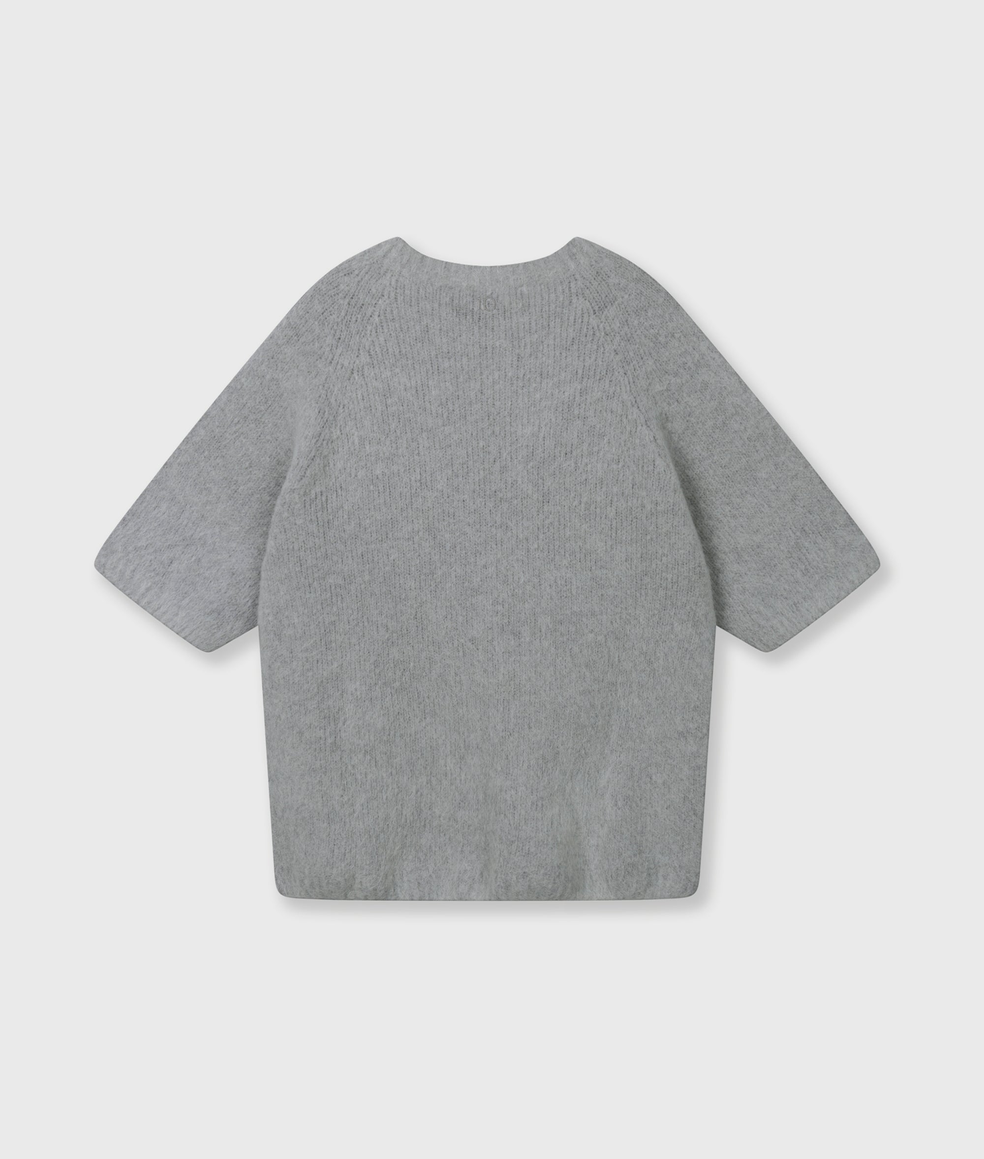 short sleeve knit sweater | light graphite | 10DAYS | Official Online Store